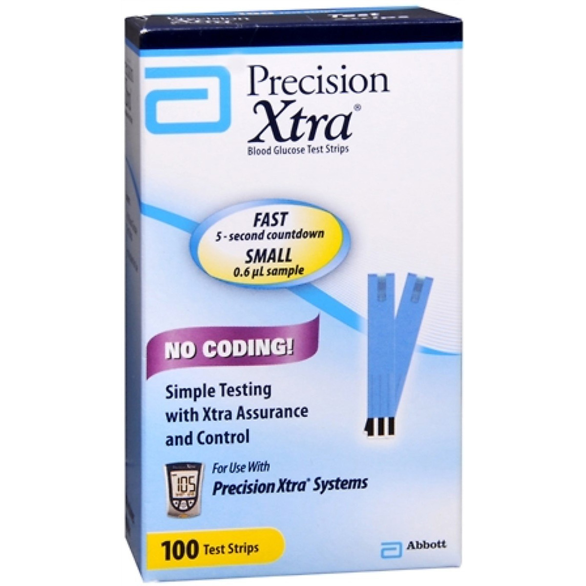 PRECISION XTRA TEST STRIPS 100
