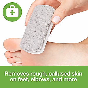 ZenToes Pumice Stones for Feet, Hands and Body - Hard Callus Remover, Exfoliator and Scrubber to Remove Dead Skin for Home Pedicure - 2 Count (Gray)