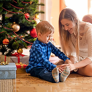 LIUYAXI 4 Rolls 3/8" Christmas Ribbon - Glitter Metallic Ribbon & Satin Ribbons Set, Total 100 Yards Xmas Holiday Festival for Gift Wrapping, Crafts, Festival Ornaments, Wedding Party Decoration