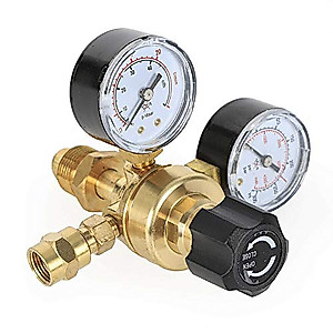 Gas Welding Regulator Welder Welding Argon CO2 Flowmeter Mig Tig Pressure Flow Meter Gauge Type CGA580 Brass Construction