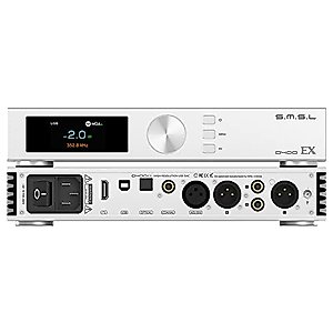 S.M.S.L D400EX HiFi Fever Dac Pure Decoder,AK4499EX (x2)+AK4191(x1) Chip,MQA Full Decoding,USB/Optical/Coaxial/Bluetooth,5xOPA1612A+4xLME49720 (with Remote Control)