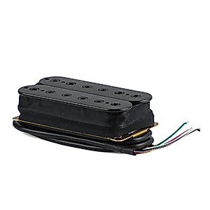 FLEOR Bridge Pickup Double Coil Humbucker Pickups for Electric Guitar Pickup-Black