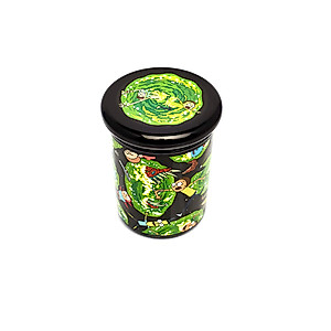Rick and Morty Portal Container, 6 oz, Multiverse, Stash Jar, Rick Sanchez, Glass, Herbs & Spices, Portal Gun, Alternate Reality