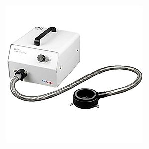 AmScope HL150-AR Microscope Halogen Fiber Optic Ring Illuminator 150W