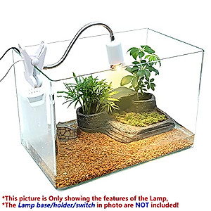 XJhoma Reptiles Habitat Sun Heat Lamp Bulb UVA/UVB Used on E27 Lamp Light Base(Not Included) [Power:50W, Voltage:220V, 4PCS]