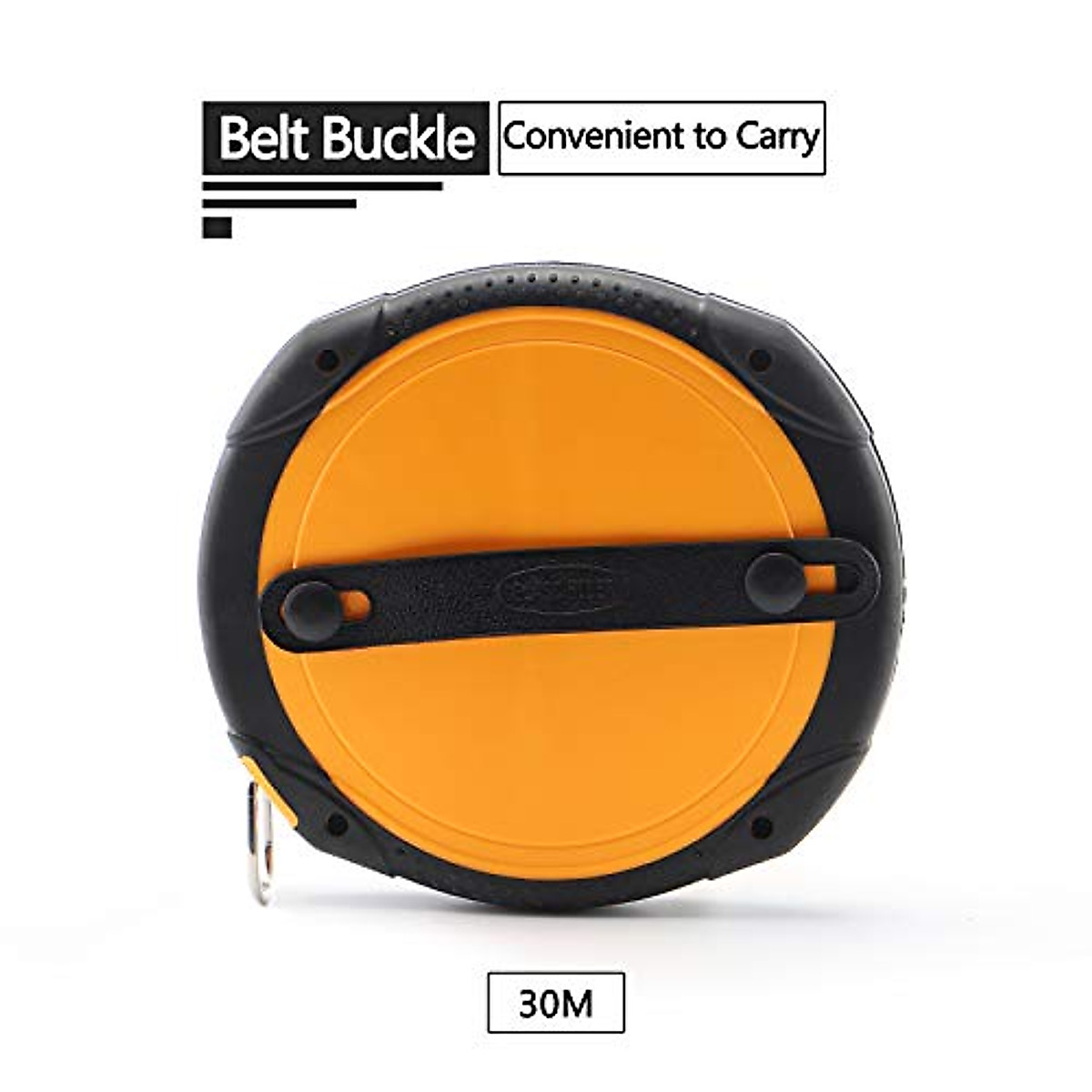 Land Long Steel Tape Measure -100FT/30M by 1/2-Inch,Inch/Metric Scale,Light and Convenient (100FT)