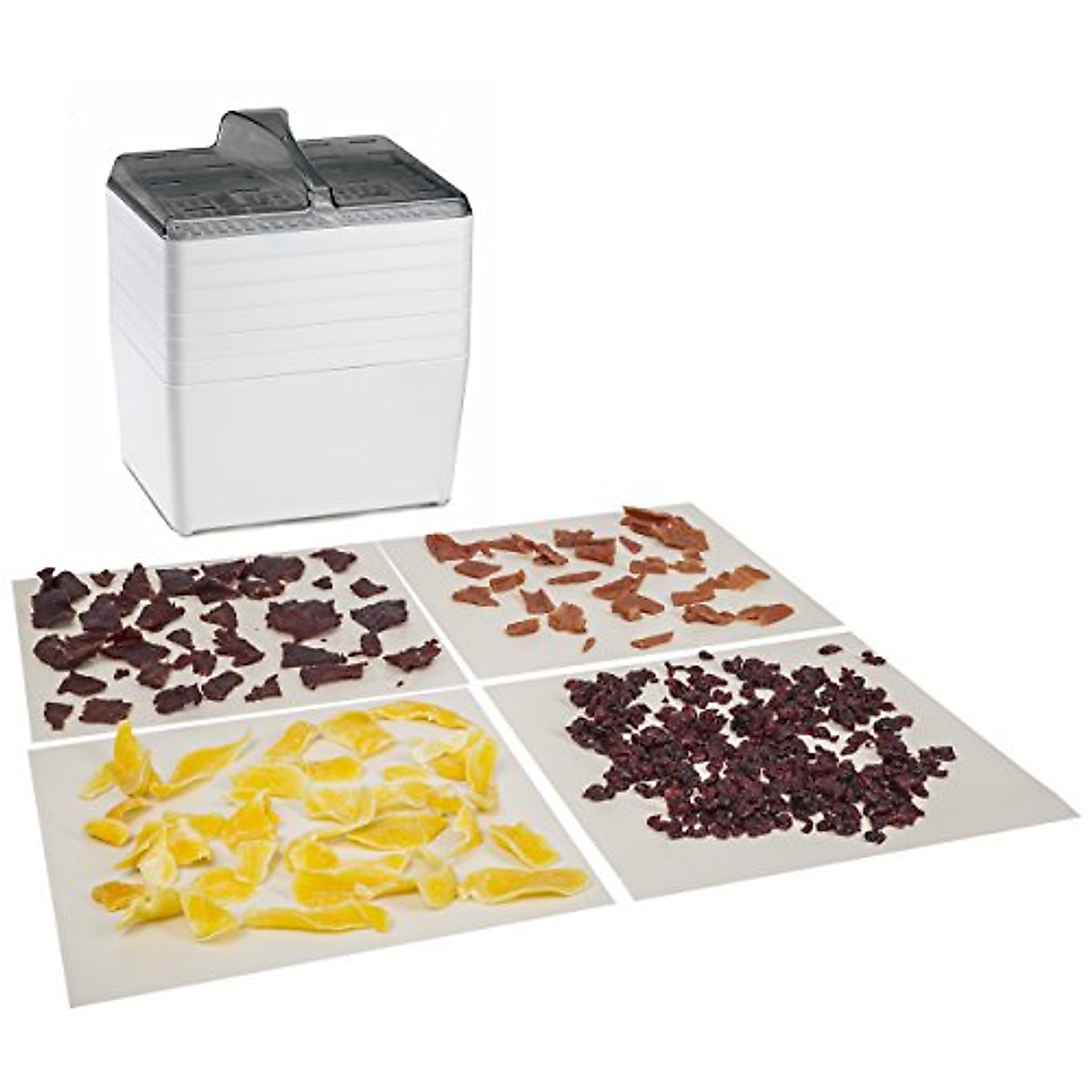 Premium Dehydrator Sheets (Pack of 9) by Besti | Non-Stick Reusable Teflon Food Dryer Mats for Excalibur Trays|Fit Models 2500, 2900, 3500, 3900, 3926t|Multipurpose Cooking & Baking Liners |14" x 14"