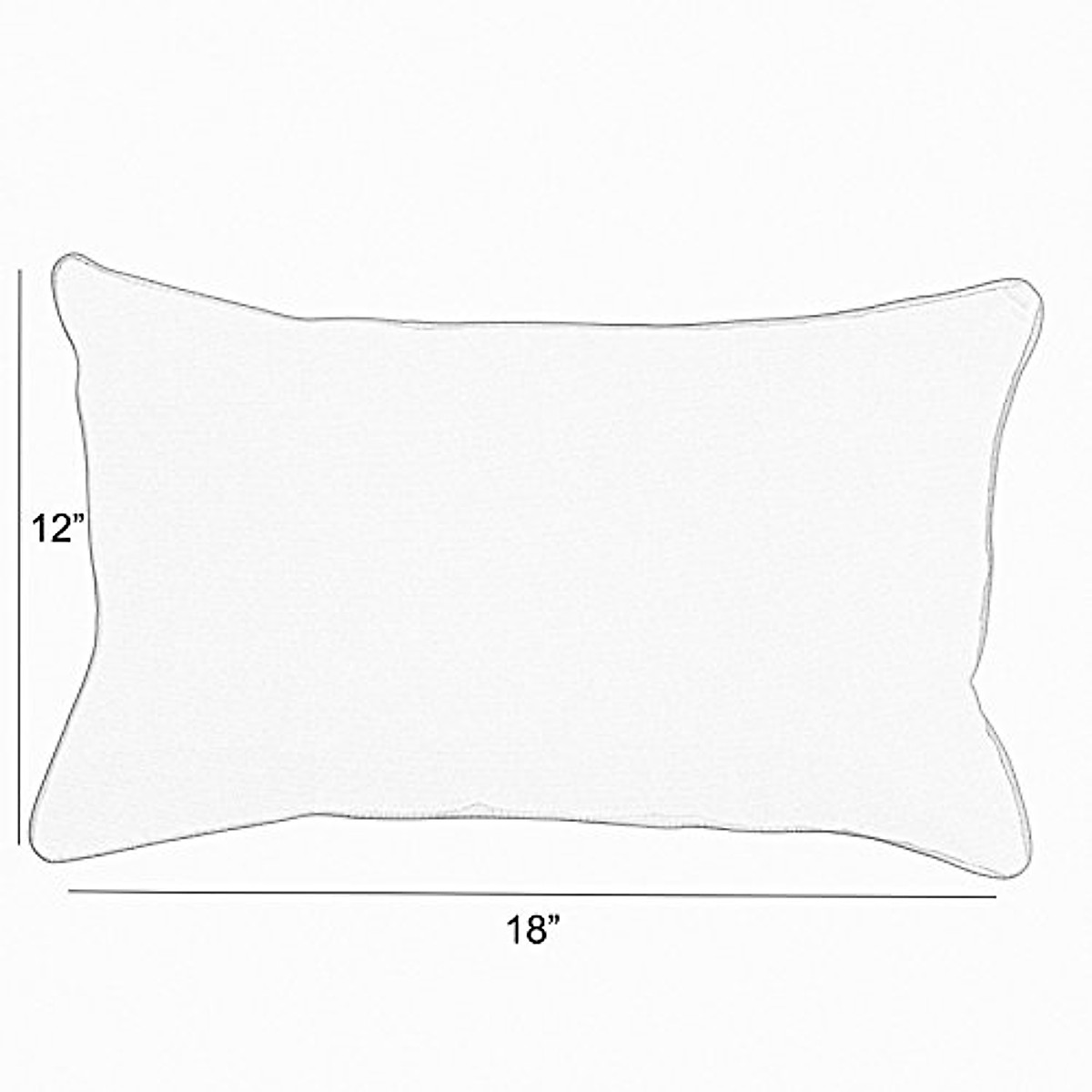 Mozaic Home Indoor Outdoor Sunbrella Lumbar Pillows, Set of 2, 2 Count (Pack of 1), Canvas Navy Blue & Canvas Natural Ivory