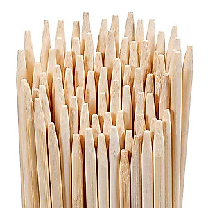 Smores Sticks 36" Long 5 mm Thick, 120 PCS Marshmallow Roasting Smore Sticks Bamboo, Disposable Marshmellow Sticks Camping Heavy Duty SMores Skewers for Outdoor Fire Pits Campfires Hot Dog Sausage