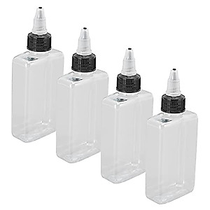 Garden supplies 4 Pcs Seasoning Bottle 100ML Portable Sealed Reusable Dispensing Oil Bottle Seasoning Bottle for Outdoor BBQ Camping