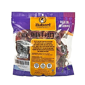 Hubert Pet Gourmet Duck & Sweet Potato Wraps Dog Treats - 2.5 lbs - USA Inspected - for Small & Large Dogs