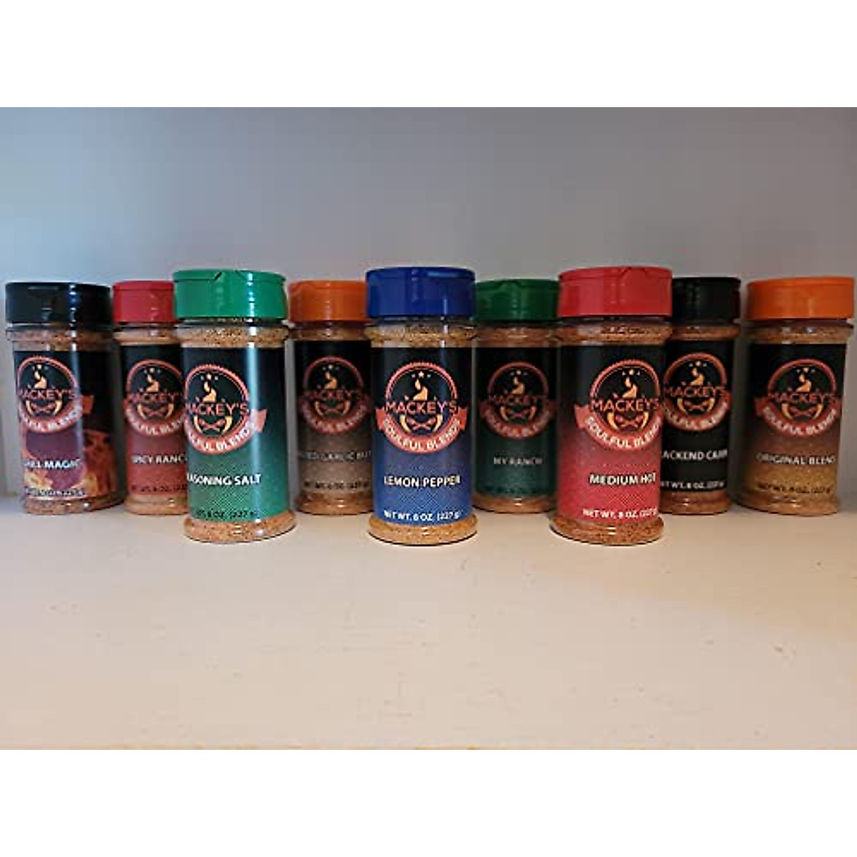 Nakpunar 20 pcs, 8 fl oz Clear Plastic Spice Jars with Black Cap and Sifter Shaker Orifice Disc PET, BPA Free, Made in USA