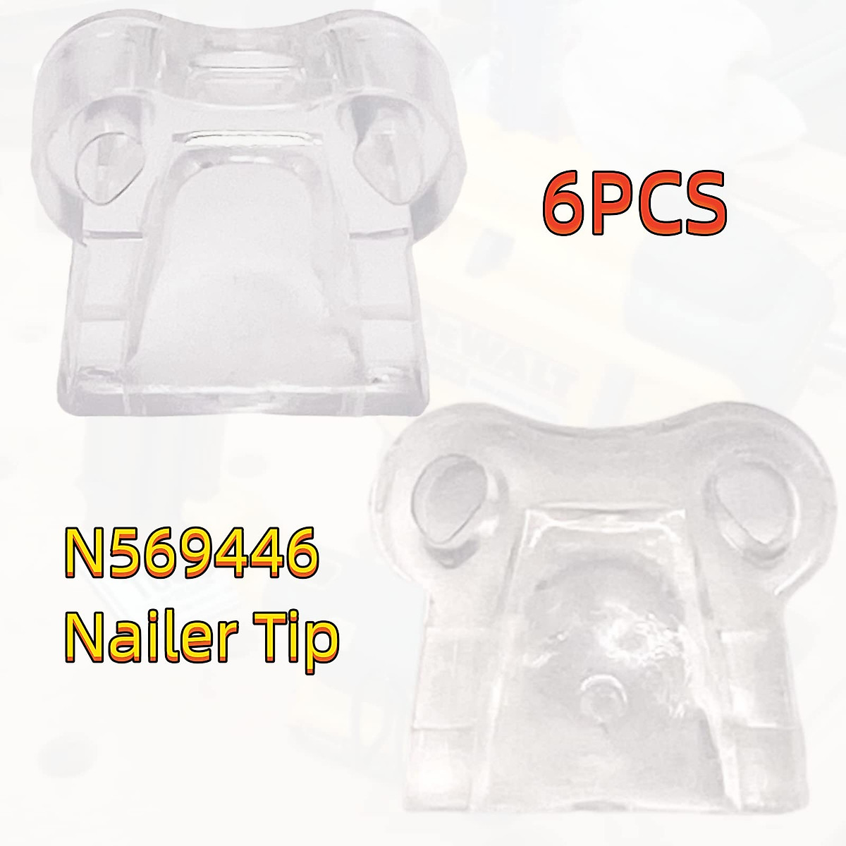 SURPOUF N558471 N569446 Compatible with Nailer No Mar Tip DeWalt （6Pack）Replaces DCN680D1 DCN680B DCN681B DCN681D1