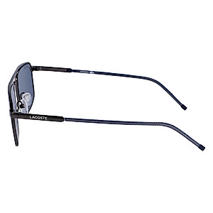 Lacoste Men's Sunglasses L255S - Matte Dark Grey with Solid Blue Lens