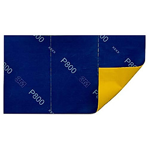 3M Super Flexible Sanding Sheets, 31850, 800 Grit, 3.4 in x 5.5 in, 3 Sheets Per Pack