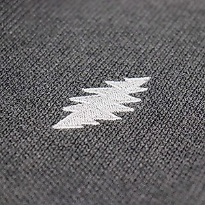 SEC.119 Grateful Dead Bolt Quarter-Zip Sweater | 4-Way Stretch Fabric Sweatshirt | Grey Officially Licensed Apparel | Extra Large