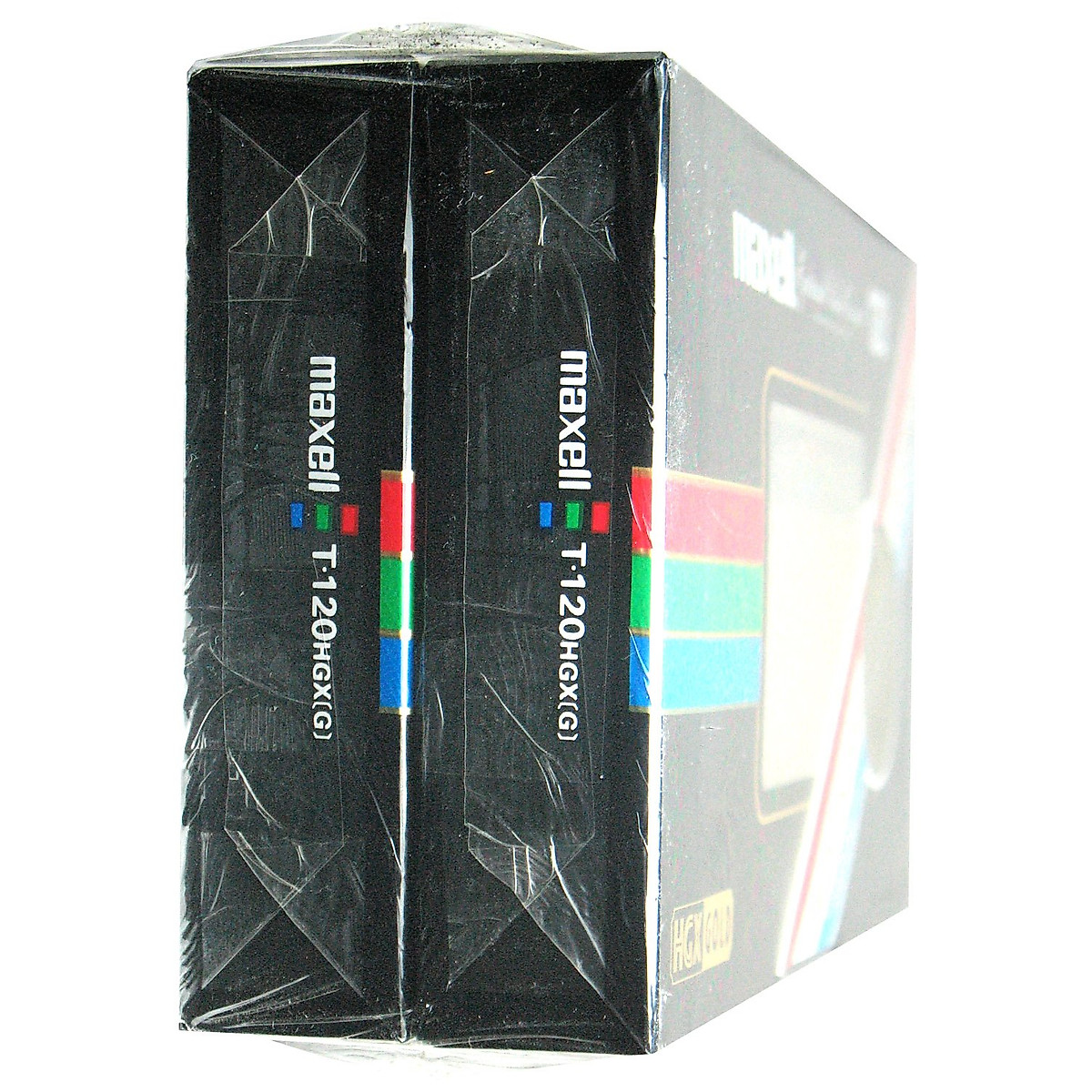 Maxell Epitaxial Video Cassette - 120 - Blank VHS - HGX Gold - 2 Pack - Vintage 1982