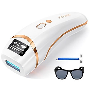 Laser Hair Removal for Women Permanent IPL Face Leg Arm Back Whole Body Hair Remover, 999,999 Flashes FDA Cleared Home Use Device