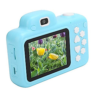 EBTOOLS 2.4in IPS Display Children Camera, 1080P High Definition Digital Camera Dual Lens Kids Camera Photography Video Toy Birthday Gift(Blue)