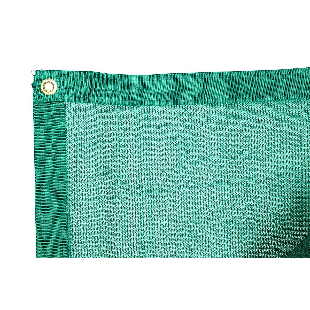 Mytee Products 8' x 10' Green Heavy Duty 6 Oz 70% Shade Mesh Tarps with Grommets ROLL-Off | Sturdy Mesh Tarp Shades for Sun Light Blockage, Green House, Garden, Swimming Pool, Balcony Privacy Mesh