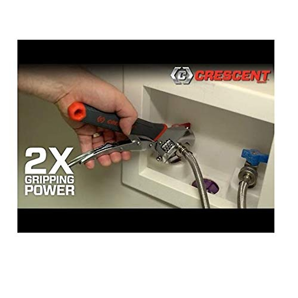 Crescent 10" Locking Adjustable Dual Material Wrench - ACL10VS