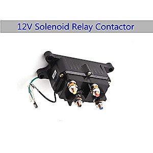Winch Solenoid Relay Contactor 12V 250A Thumb Truck,for ATV UTV Boat 4x4 Vehicles 1500-5000lbs Winch with 6 Protecting Caps,Winch Switch Replacement Number 63070 62135 74900 2875714