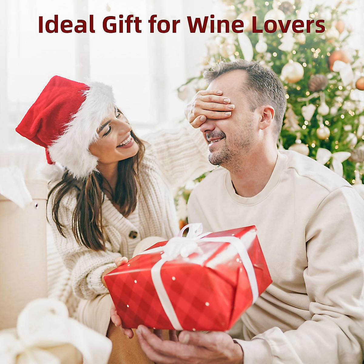 Wine Chillers Portable Champagne Cooler Stainless Steel Vacuum Insulated Wine Bottle Keep Wine Beverages Cold Gift for Wine Lover White