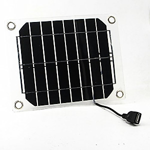 Solar fan 5W 4 inch free energy for Greenhouse motorhome House Chicken House outdoor Home cooling chicken coop by Seddex