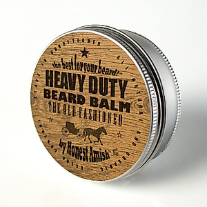 Honest Amish Heavy Duty Beard Balm -New Large 4 Ounce Twist Tin
