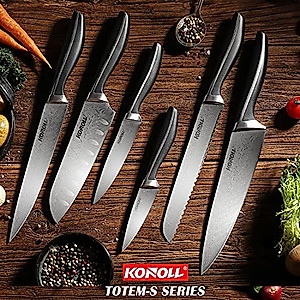 KONOLL Utility knife 5-Inch Paring knife Kitchen Fruit Knife High Carbon stainless Steel Cutting Knife