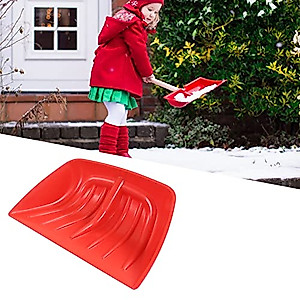 Kadimendium Snow Shovel PP Plastic Shovel 53 x 35.5cm x12.5cm Big Shovel for Gravel Soil Leaves Garden Construction (Red)