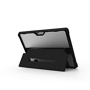 STM Dux Shell for Microsoft Surface Pro X (2019/2020/2021) - Durable and Protective Case - Black