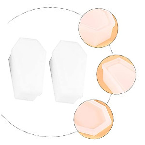COHEALI 1 Set Epoxy Coffin Mold Hand Decor Resin Jewelry Molds Resin Silicone Molds Jewelry Organizer Tray DIY Epoxy Silicone Epoxy Craft Supplies Storage Silicone Mold Creative Mold Box