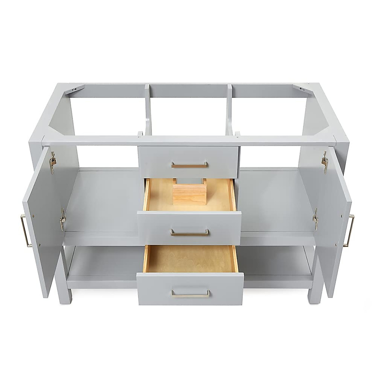 ARIEL Bayhill 48" Single Sink Base Cabinet in Grey