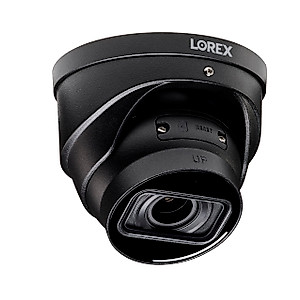 Lorex LNE9383 4K Nocturnal 4 Series IP Wired Dome Camera with Motorized Varifocal Lens and Listen-in Audio (Black)