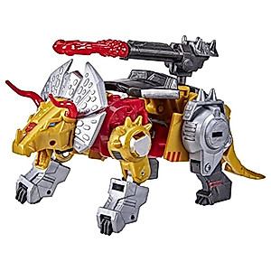 Transformers Bumblebee Cyberverse Adventures Toys Deluxe Class Dinobot Slug Action Figure, Blaster Fire Fury Action Attack, 5-inch