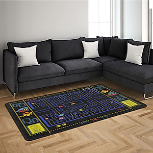 Classic Arcade Games Rug Retro 90s Arcade Theater Style Popular Game Room Area Rug for Living Room Playroom Home Decor Carpet Modern Fun Rug 2' x 3'