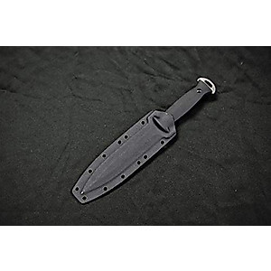S-TEC Tactical Hunting Fixed Blade G10 Composite Handle Knife w/ Kydex Sheath