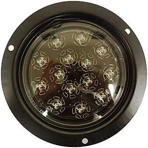 Autosmart KL-25105C-R Red Flush-Mount LED Stop/Turn/Tail Light with Clear Lens