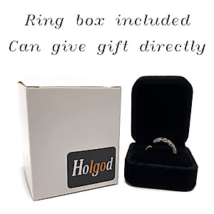 Holgod Snake Ring with Gold Tail, 925 Titanium Steel Rattlesnake Shaped Jewelry, Handmade Gift for Men Women (Mouth Close)