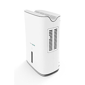 InvisiPure Hydrowave Dehumidifier - Small Compact Portable Dehumidifier for Home, RV, Bathroom, Closet, Bedroom, Small Room, Basement, Boat, Mold - Continuous Drain Hose Ready - Quiet Electric Peltier