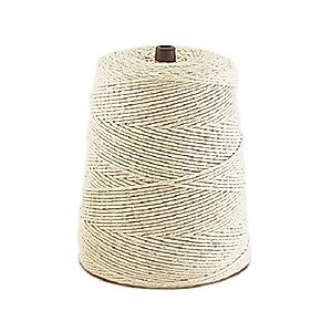 Zip Net 24BTWC, 24 2Lbs Butcher Twine on a Cone, Smoked Meat Poultry Ham Netting, Butcher's Wrapping Net, Meat Tying Roll