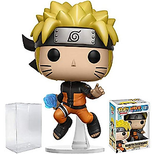 POP Naruto Shippuden - Naruto (Rasengan) Funko Pop! Vinyl Figure (Bundled with Compatible Pop Box Protector Case), Multicolor, 3.75 inches