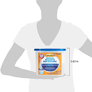 Arm & Hammer Fragrance Free Refillable Moisture Absorber and Odor Eliminator 14 oz. Tub