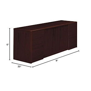 HON 10742NN 10700 Series Credenza w/Doors, 72w x 24d x 29 1/2h, Mahogany