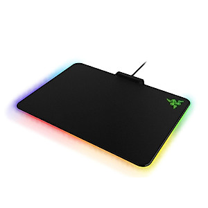Razer RZ02-01350100-R3M1 Firefly Hard Gaming Mouse Mat with RGB Custom Lighting (Mouse Pad Preferred by Pro Gamers-Matte Finish