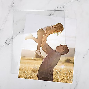 Lyeasw 8x10 Glass Replacement Sheets for Picture Frame Set of 4, 8 by 10 Real High-Definition Glass Cover