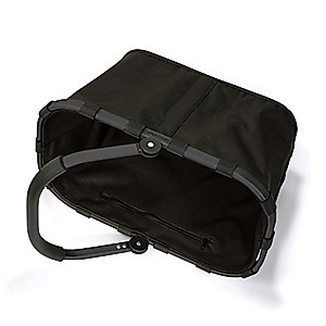 reisenthel carrybag frame black/black - Sturdy shopping basket with plenty of storage space and practical inner pocket - water-repellent