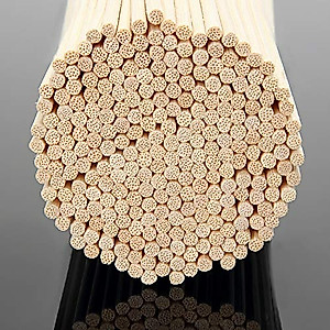 T&C 120PCS Reed Diffuser Sticks,10 Inch Natural Rattan Wood Sticks,Diffuser Refills,Essential Oil Aroma Diffuser Replacements Sticks for Home,Office (Natural Color)