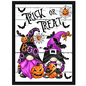 VIGEGU Halloween Gnome Diamond Painting Kits for Adults - Trick or Treat Art Adults,5D Paintings with Dots Full Drill Round Gem Art,for DIY Gift and Home Decor12 x 16inch rectangle